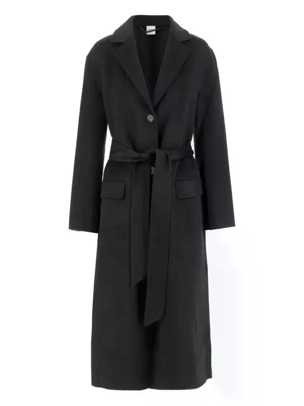 Aspesi Belted Wool Coat - Black