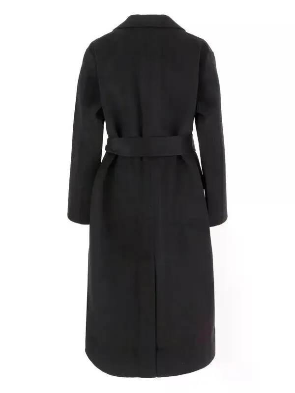 Aspesi Belted Wool Coat - Black