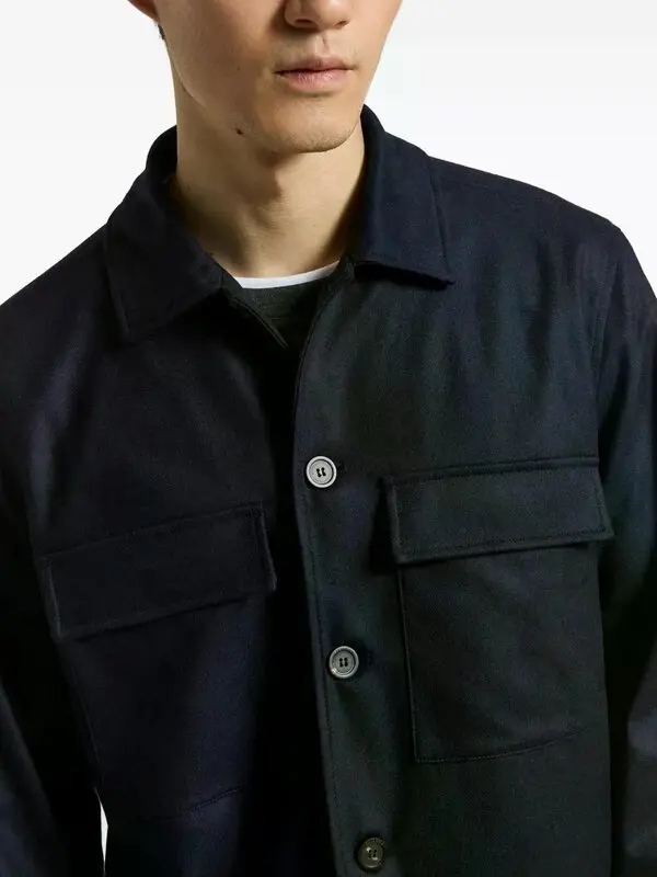 Peserico Pocket Button Jacket - Blue