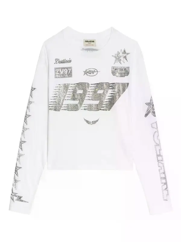 Zadig&Voltaire Embellished Long Sleeve Top