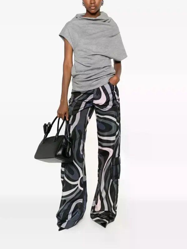 Emilio Pucci Marmo-print Cargo Trousers