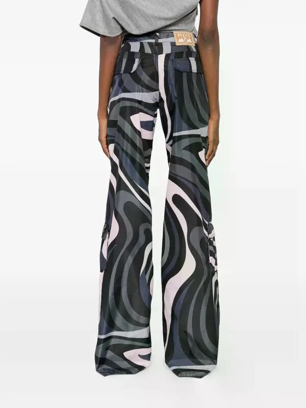Emilio Pucci Marmo-print Cargo Trousers