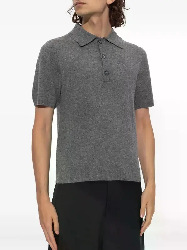 ENTIRE STUDIOS Buttoned Knitted Polo Shirt