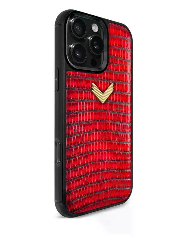 VELANTE Lizard-skin Iphone 16 Pro Case - Red