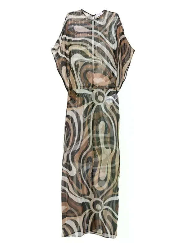 Emilio Pucci Puffy-sleeve Maxi Dress
