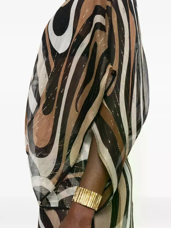 Emilio Pucci Puffy-sleeve Maxi Dress