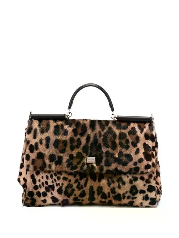 Dolce & Gabbana Leopard-print Tote Bag - Brown