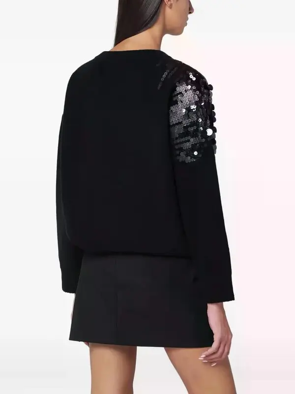 ROBERTO COLLINA Sequin-embellished Merino Jumper