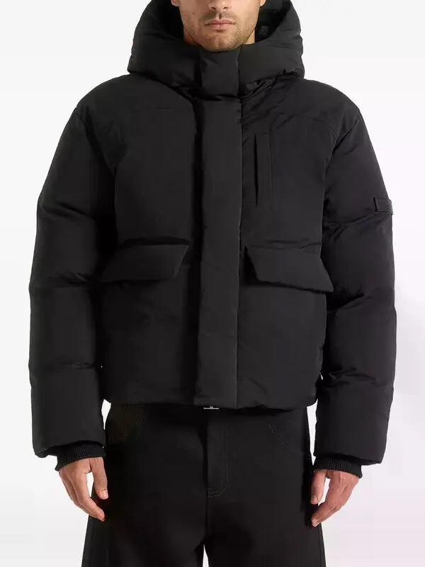 Manière De Voir Raglan-sleeves Puffer Jacket - Black