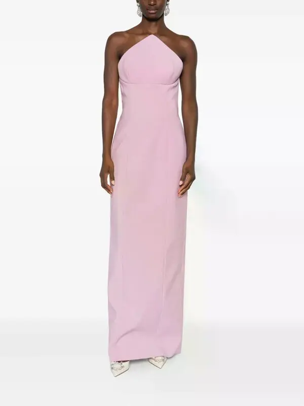 Solace London Off-shoulder Maxi Dress - Pink