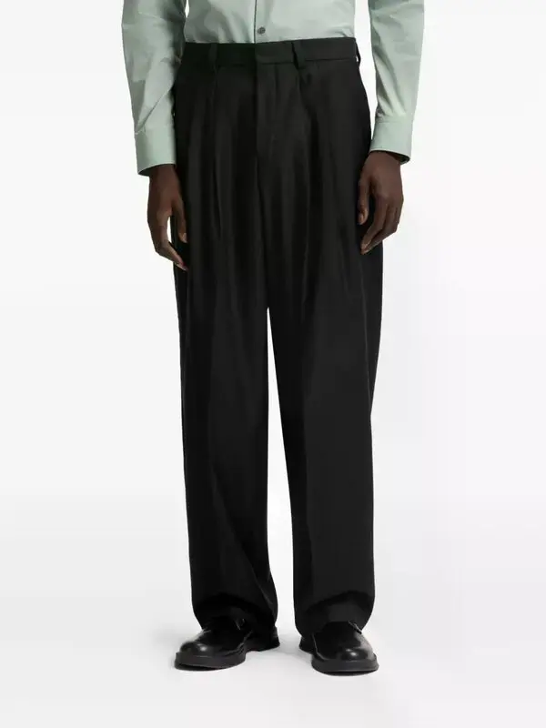Hugo Pleated Wool Trousers