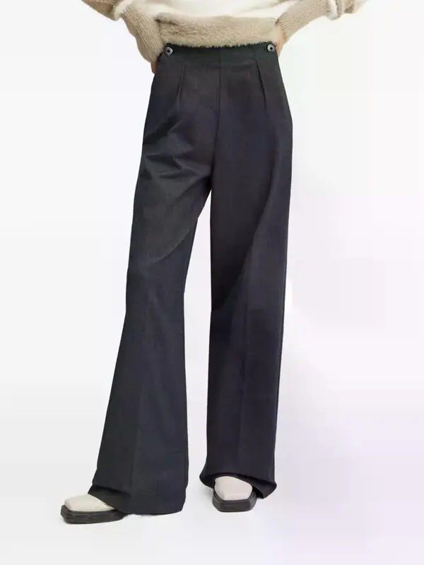 G-star Raw Buttoned Pleated Wide Leg Trousers