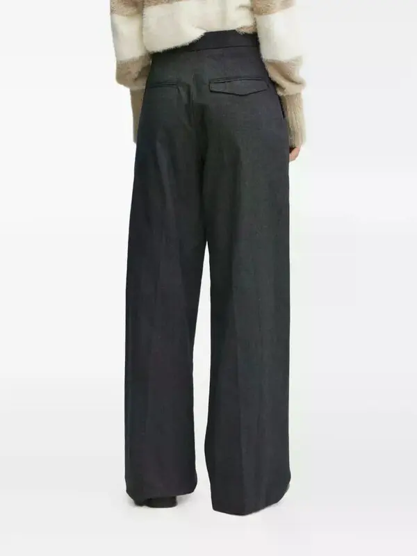 G-star Raw Buttoned Pleated Wide Leg Trousers