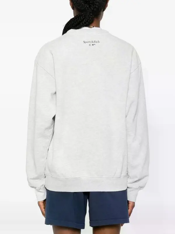 SPORTY & RICH Baseball-print Sweatshirt