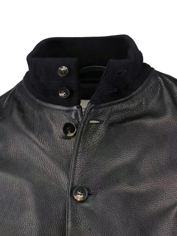 VALSTAR Leather Bomber Jacket