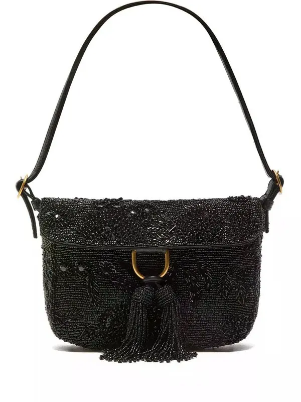 Malìparmi Beaded Tassel Shoulder Bag