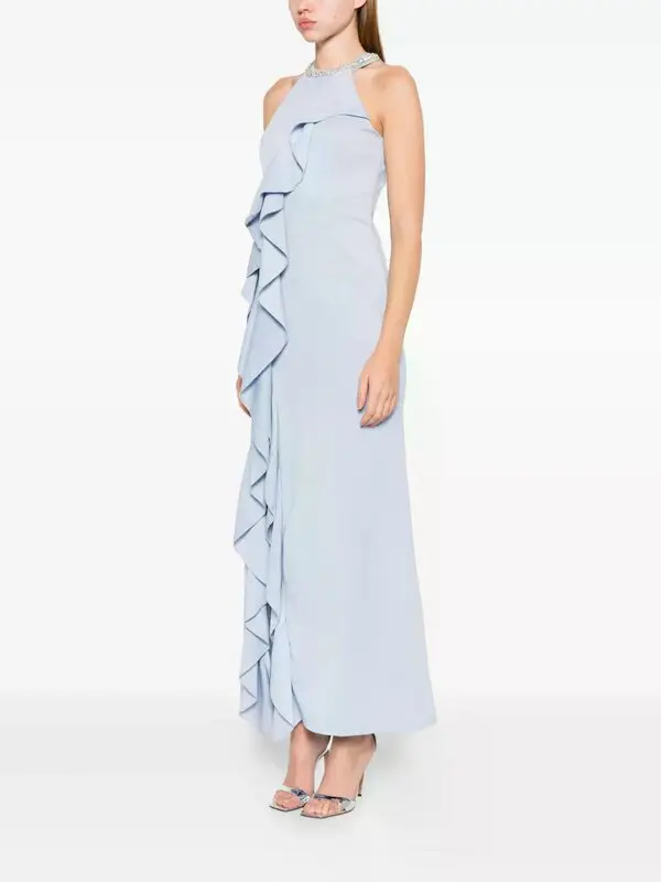 RAHIL HESAN Ruffled Gown