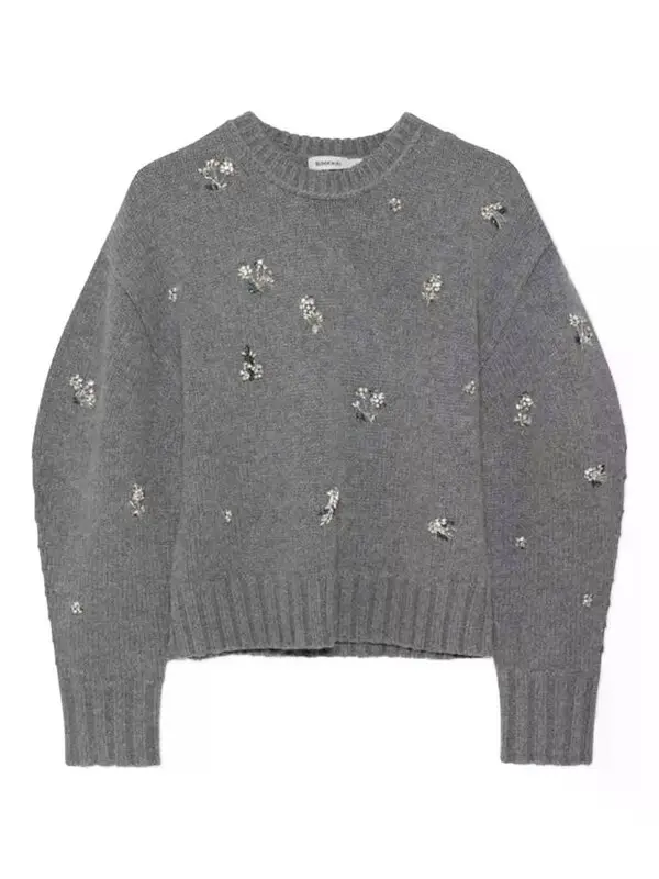 Simkhai Coraline Embellished Sweater - Grey