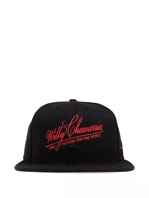 WILLY CHAVARRIA Logo-embroidered Cap - Black