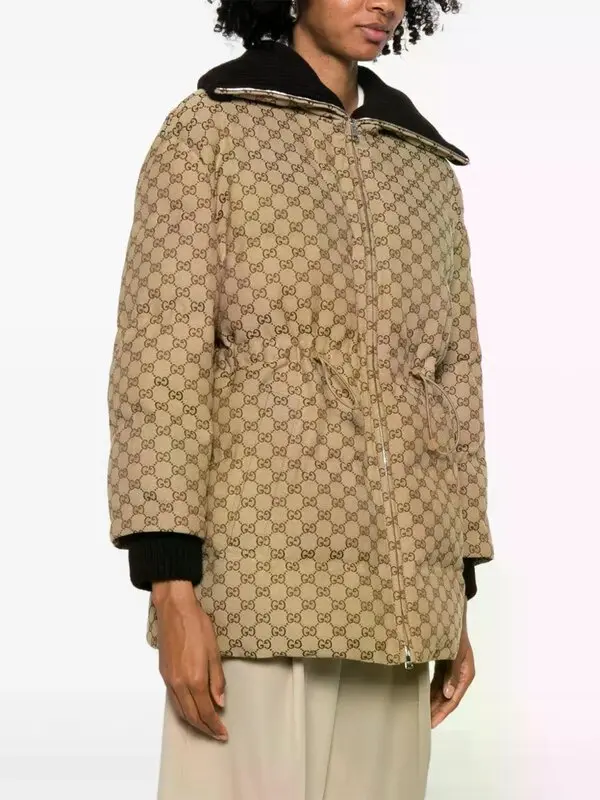 Gucci Gg Canvas Puffer Jacket