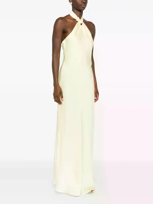 RAHIL HESAN Halterneck Sleeveless Gown