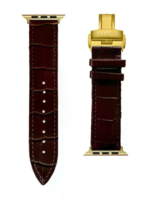 VELANTE Leather Apple Watch Strap - Brown