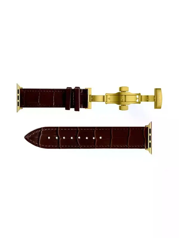 VELANTE Leather Apple Watch Strap - Brown