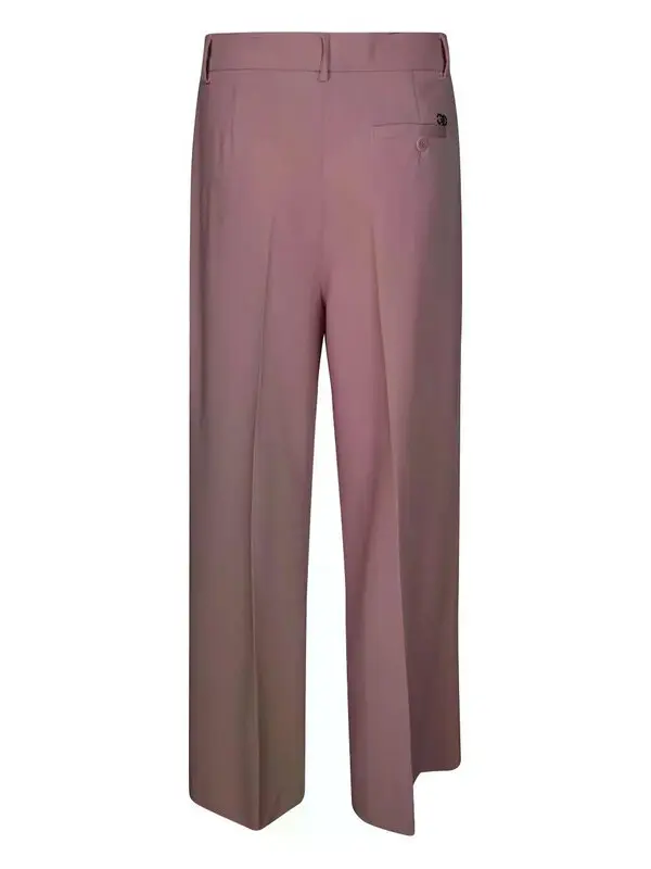 Liu Jo Pleated Trousers With Logo Detail