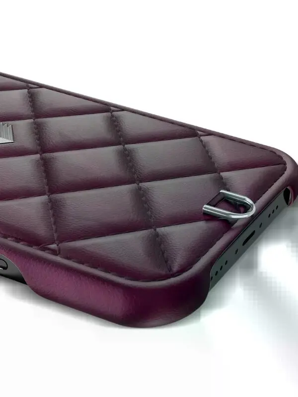 VELANTE Quilted Iphone Case - Purple