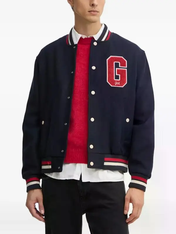 Gant Appliqué Buttoned Jacket