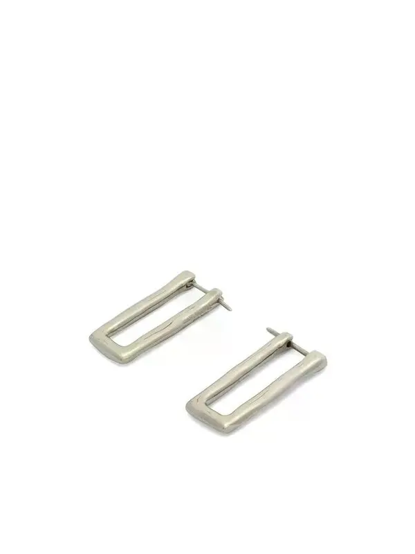 JIL SANDER Rectangular Hoop Earrings
