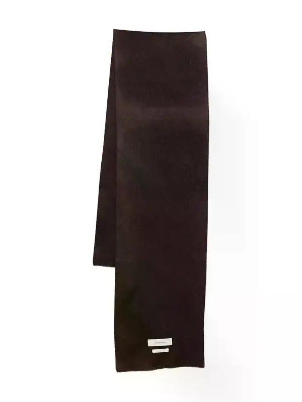 Jacquemus Frayed Cashmere Scarf - Brown