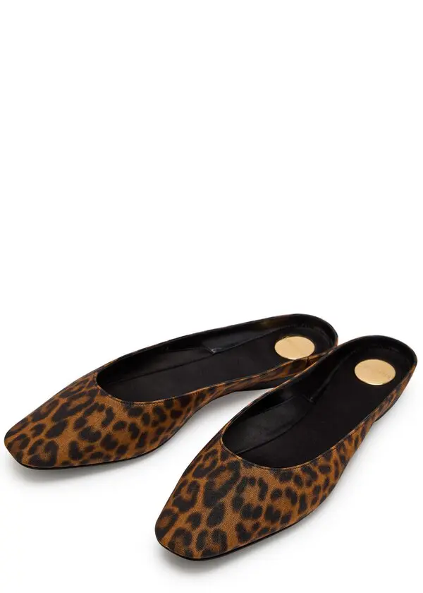 Saint Laurent Lido Printed Woven Flats