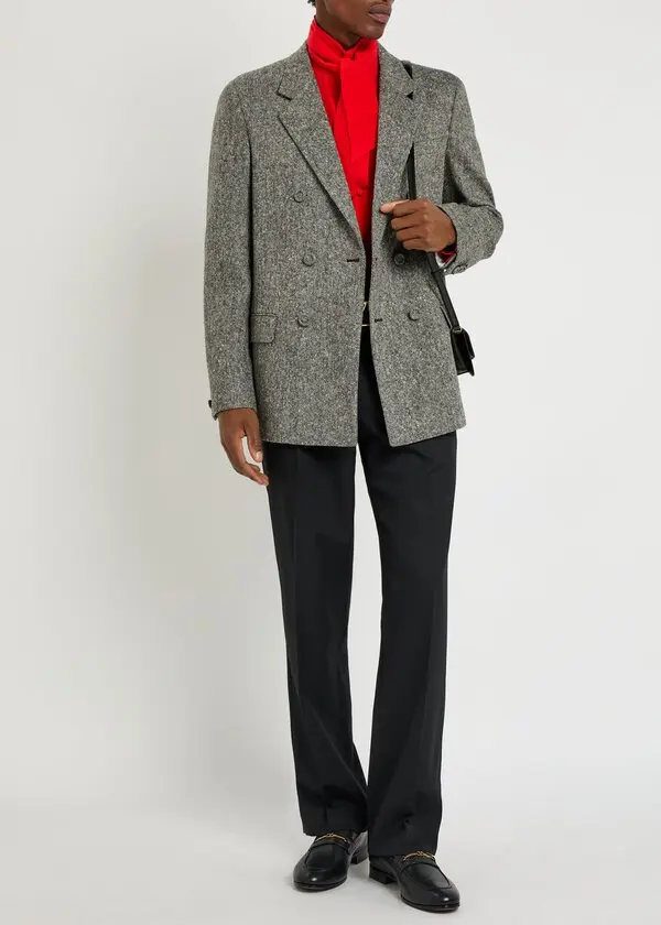 Valentino Garavani Double-breasted Tweed Blazer
