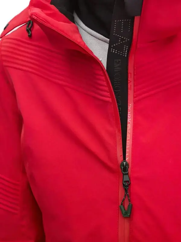 EA7 Hooded Ski Jacket With Logo Patch