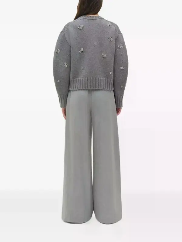 Simkhai Coraline Embellished Sweater - Grey