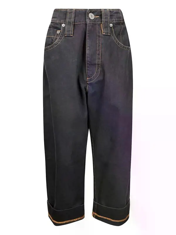 Vaquera Jeans With Topstitch Detail