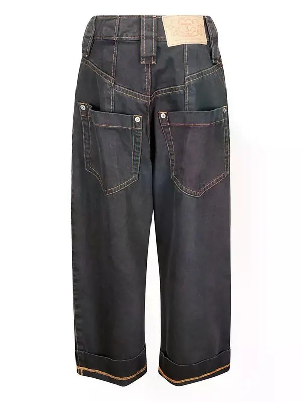 Vaquera Jeans With Topstitch Detail