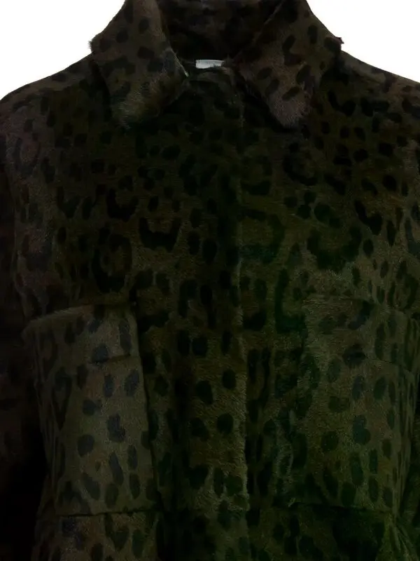 FURLING BY GIANI Leopard Print Coat