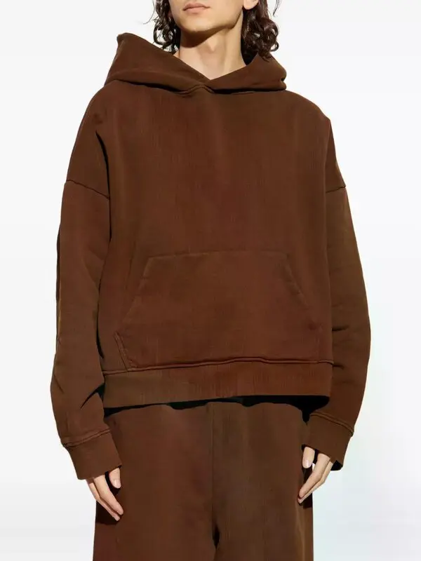 ENTIRE STUDIOS Pouch-pocket Hoodie - Brown