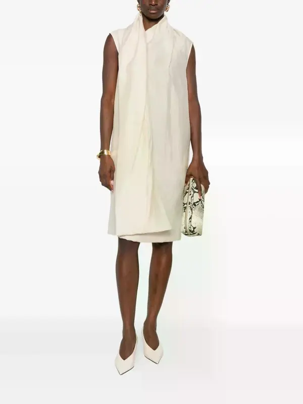 TOTEME Attached-scarf Dress - Neutrals