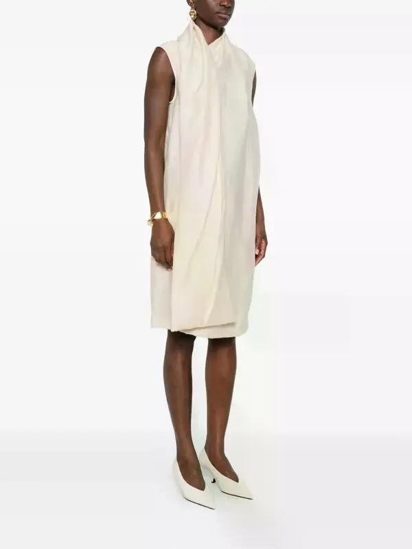 TOTEME Attached-scarf Dress - Neutrals
