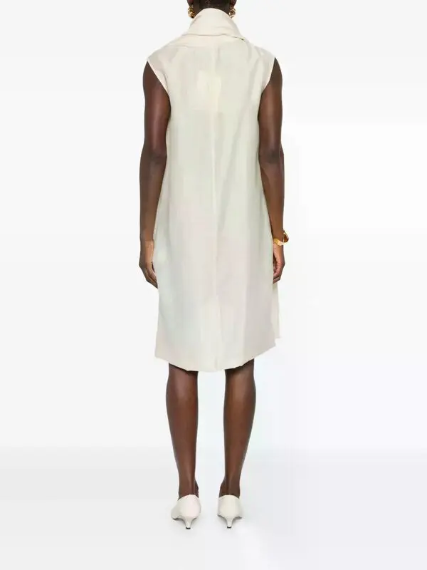 TOTEME Attached-scarf Dress - Neutrals