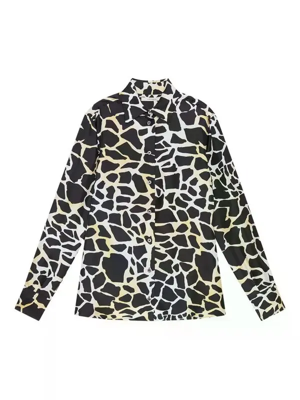 Malìparmi Giraffe-print Button-down Shirt