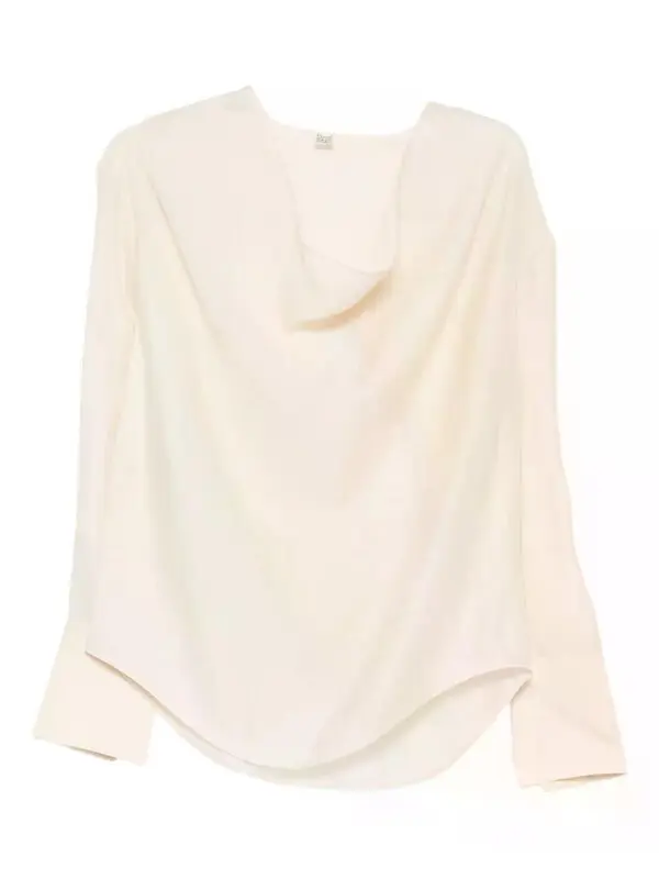 TOTEME Cowl Neck Long Sleeve Blouse
