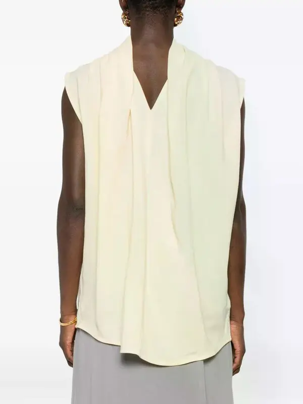 TOTEME Sleeveless Cocoon Blouse - Neutrals