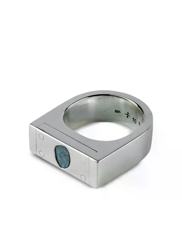 PARTS OF FOUR Plate Diamond Ring - Silver