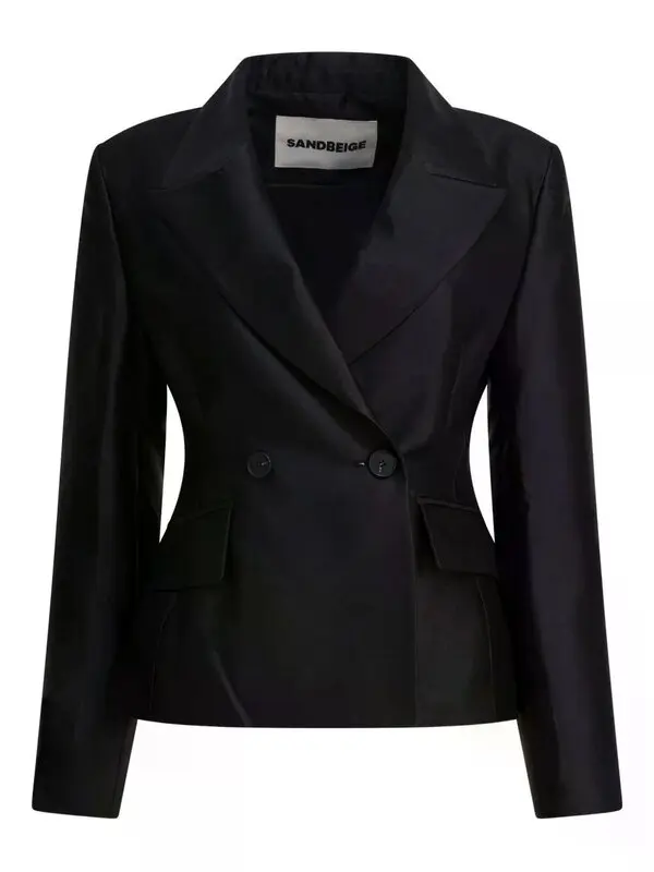 SANDBEIGE Double-breasted Jacket - Black