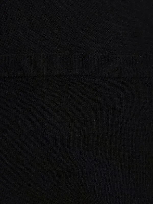 ENTIRE STUDIOS Ribbed Knit Shorts - Black