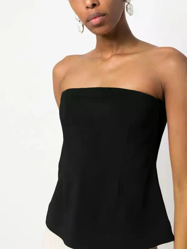 Co Strapless Stretch-crepe Top